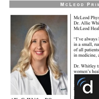 Dr. Allie Whitley, MD | Little River, SC | Family Medicine Doctor | US ...