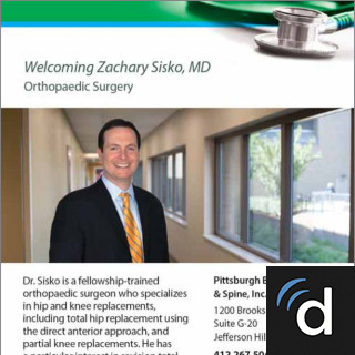 Dr. Zachary W. Sisko, MD | Jefferson Hills, PA | Orthopedist | US News ...